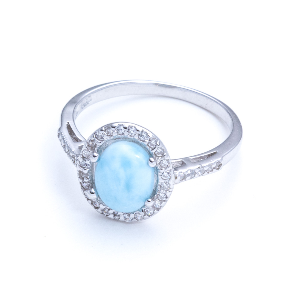 Larimar Radiant Oval Ring | Landing Company