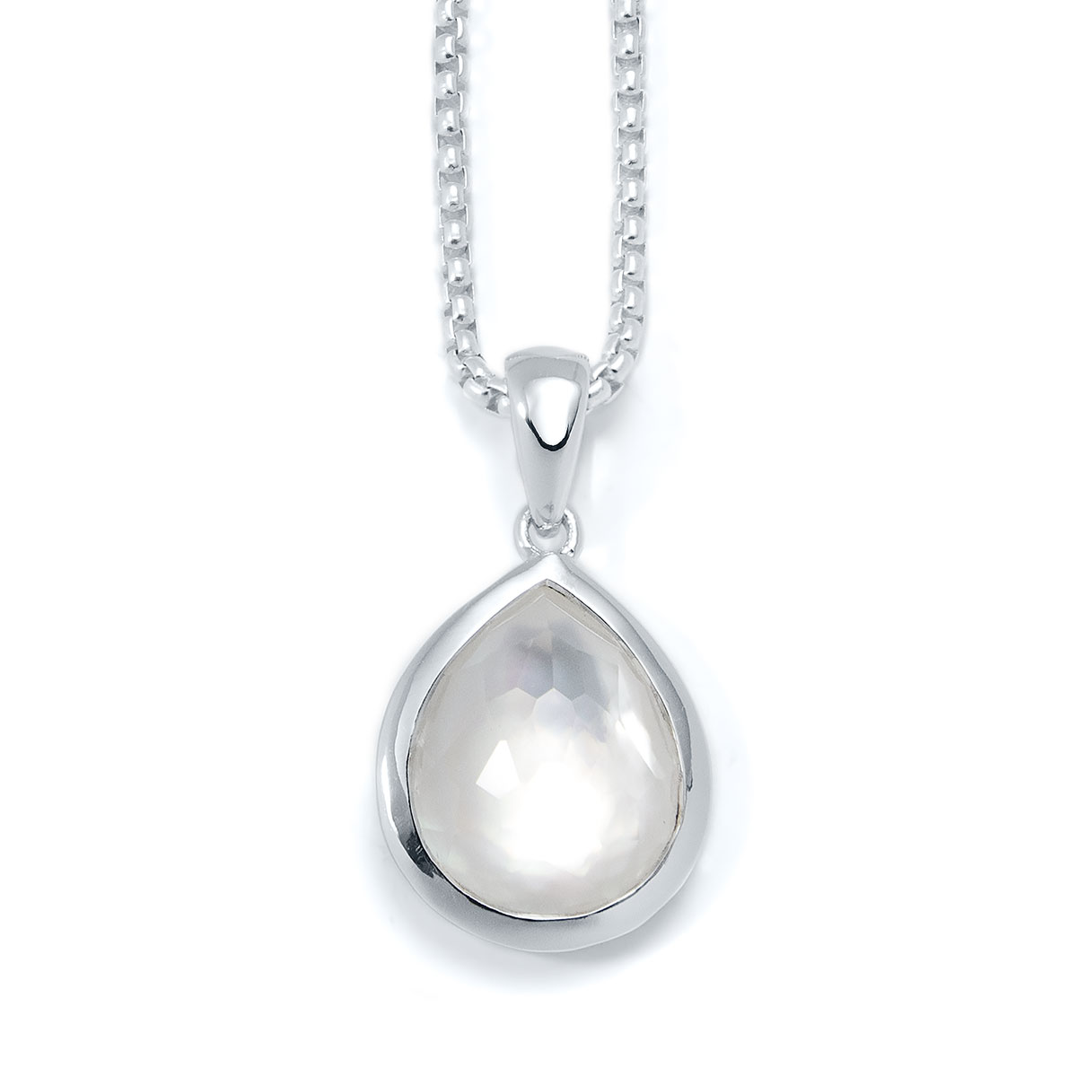 Radiant Pearl Mini Teardrop Necklace - Landing Company