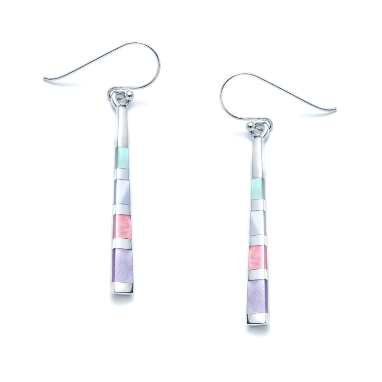 Selby Color Bars Earrings in Sterling Silver - Landing Company