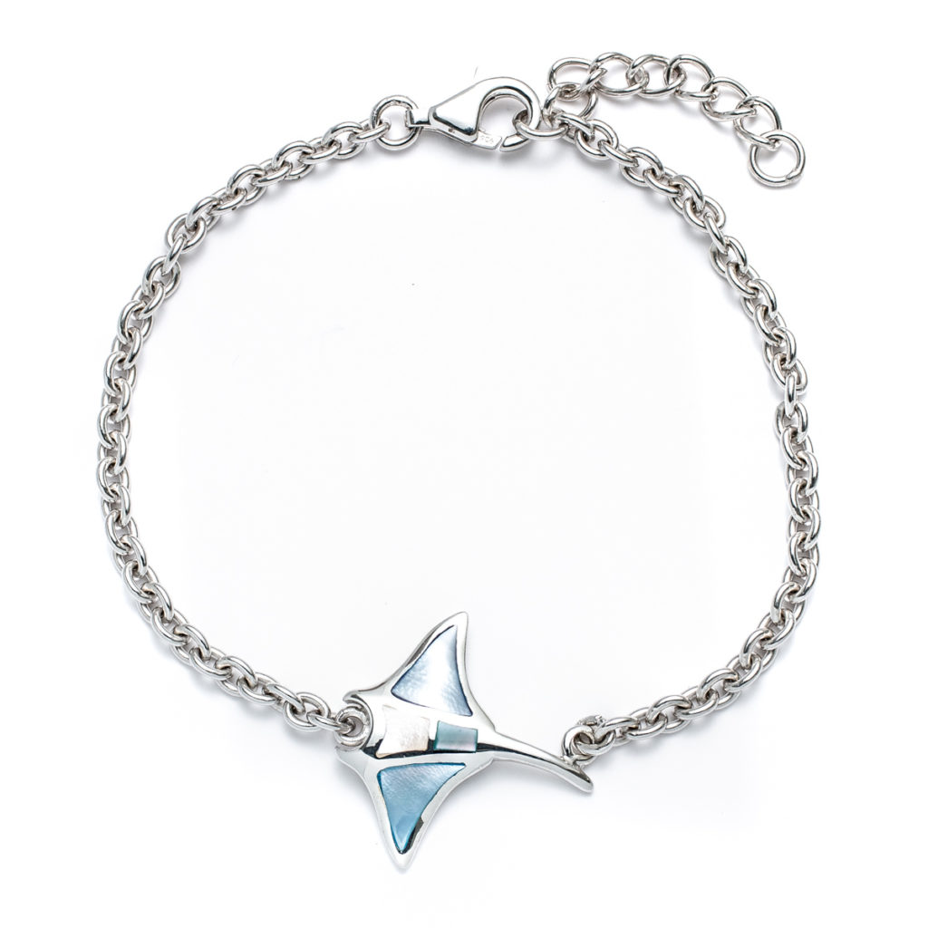 Capri Manta Ray Necklace in Sterling Silver - Landing Company