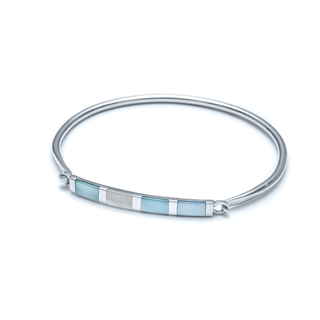 Capri Color Bars Necklace in Sterling Silver - Landing Company